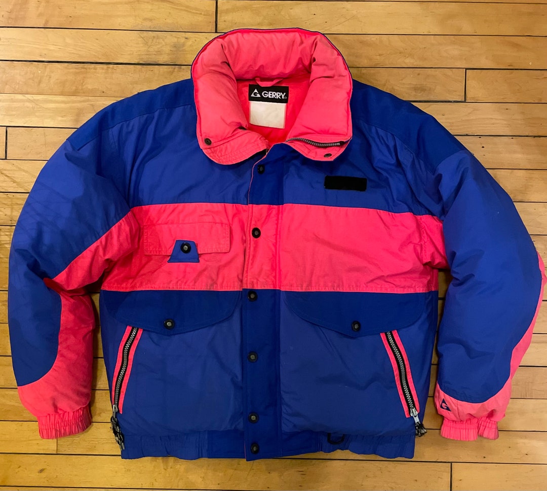 Vintage 80s 1980s Gerry Color-block Puffer Coat Jacket - Skiwear ...