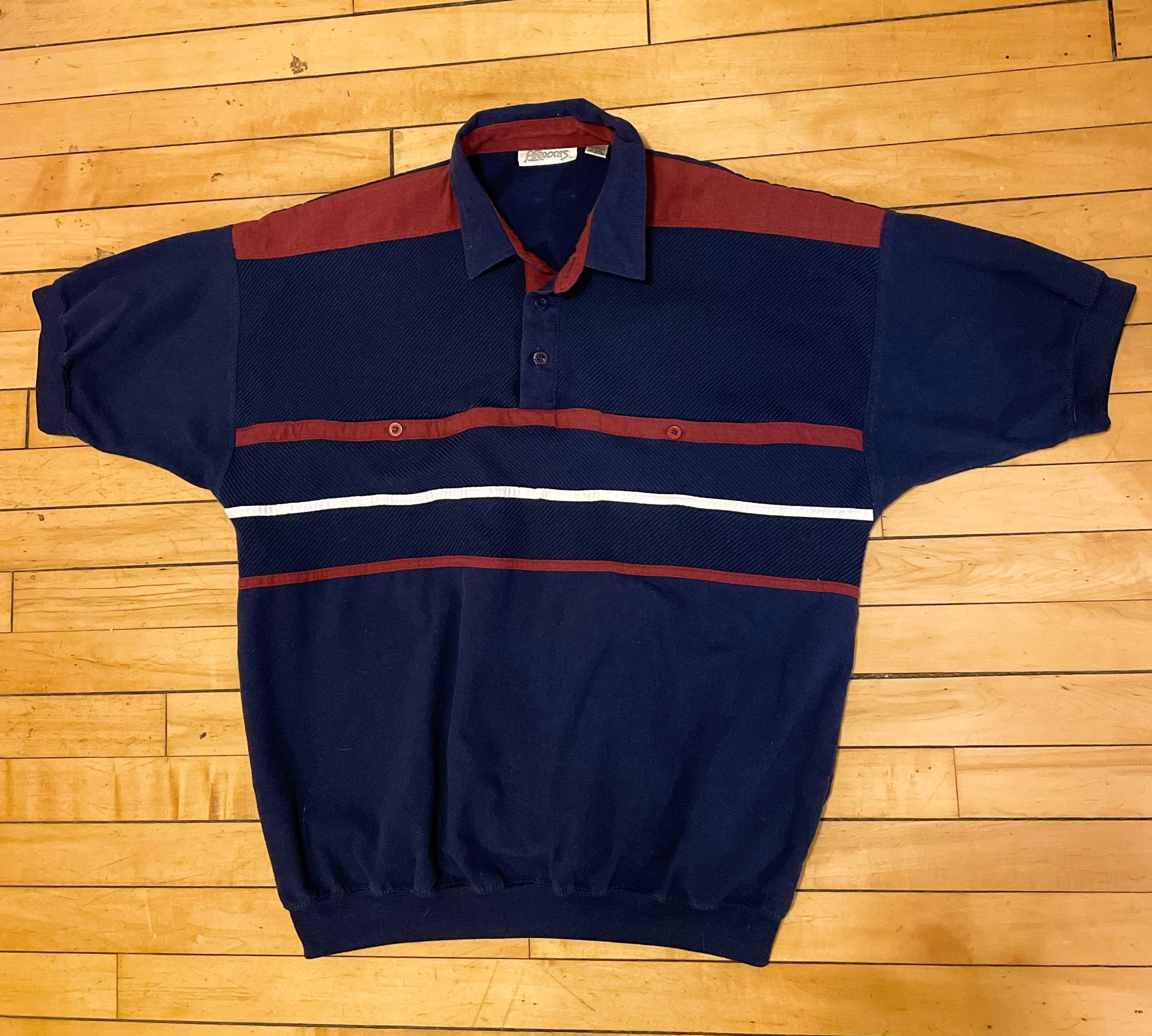 Vintage 80s 1980s an Alexxus Exclusive Boxy Polo Shirt With Banded ...