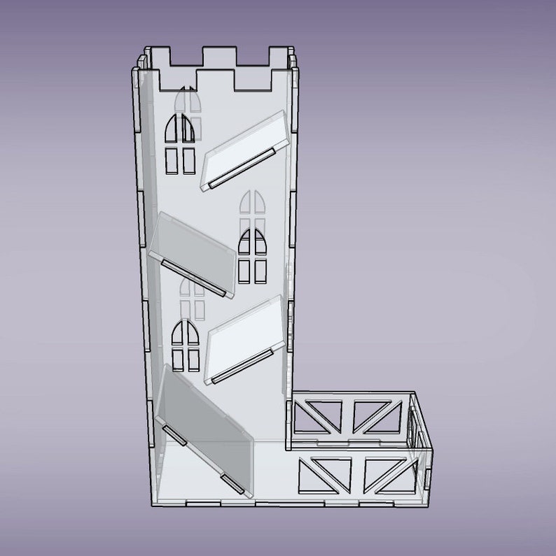 Dice Tower - Laser Cut Files - SVG File - Etsy Australia