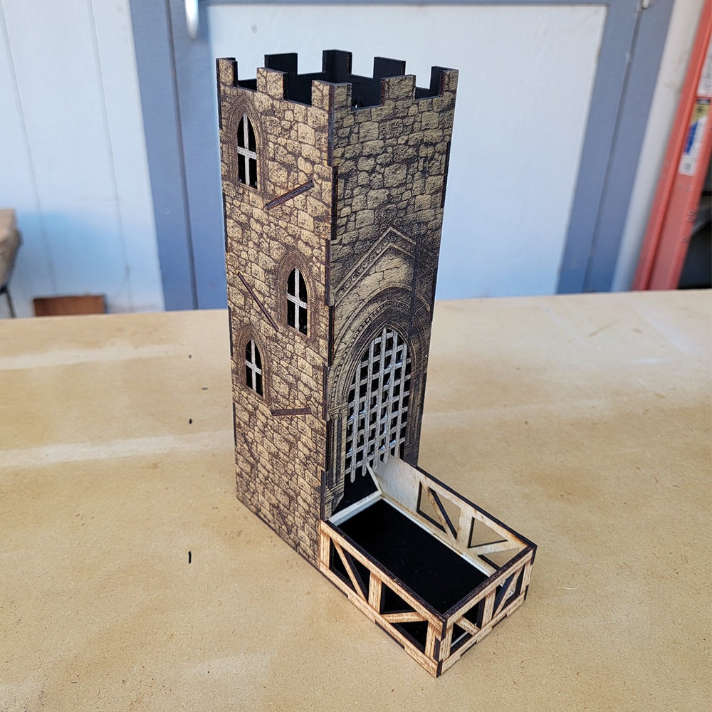 Dice Tower - Laser Cut Files - SVG File - Etsy
