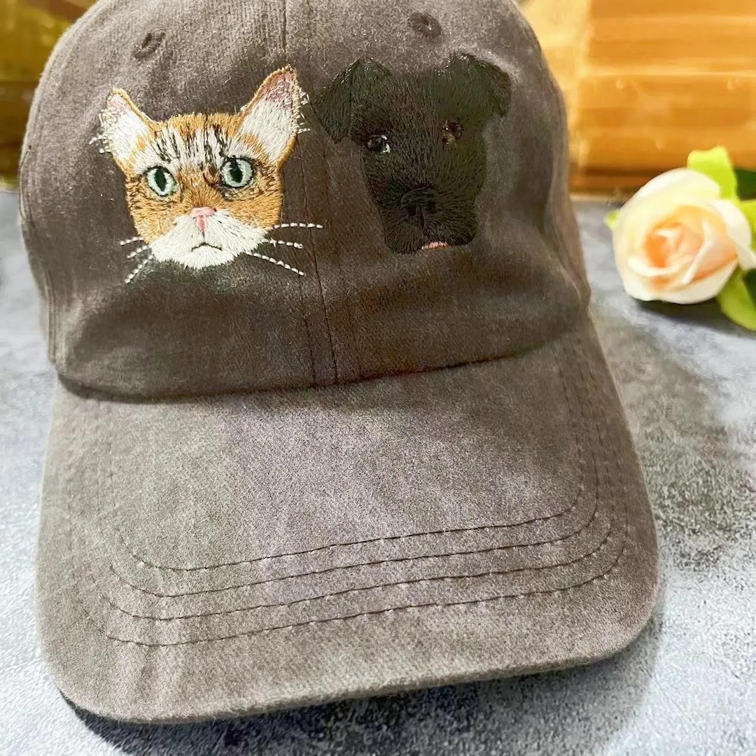 Custom Embroidered Pet Hat, Custom Embroidered Pet Cat Hat ...