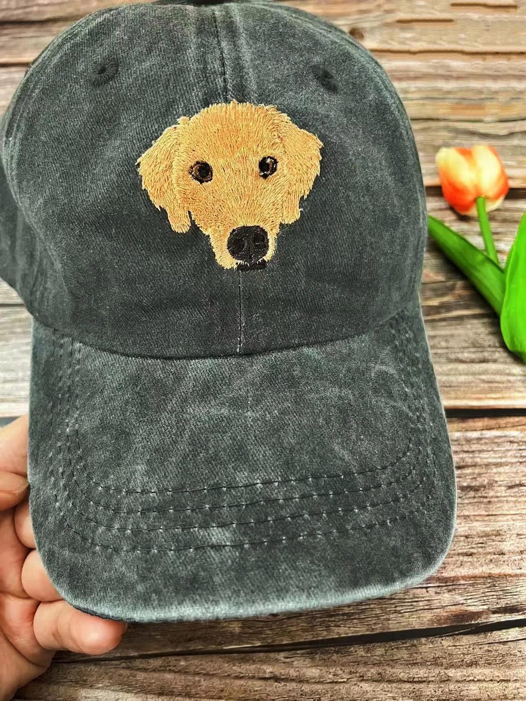 Personalized Dog Hats With Pet Photos, Custom Embroidered Pet Hats, Dog ...