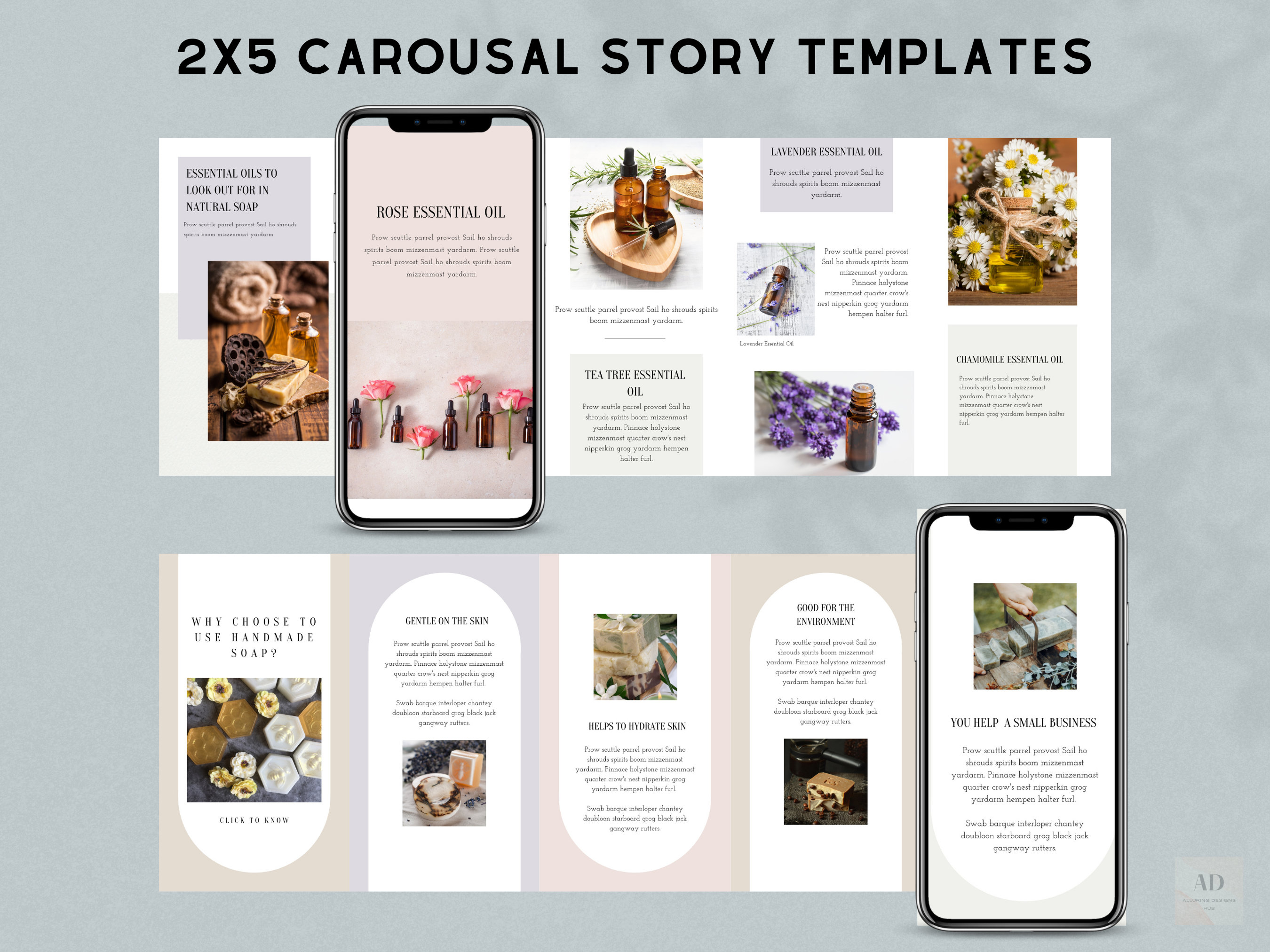 Instagram Templates Bundle for Handmade Soap Business Soap Instagram ...