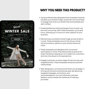 Fashion Marketing Email Template Bundle for Ecommerce Stores, Editable ...