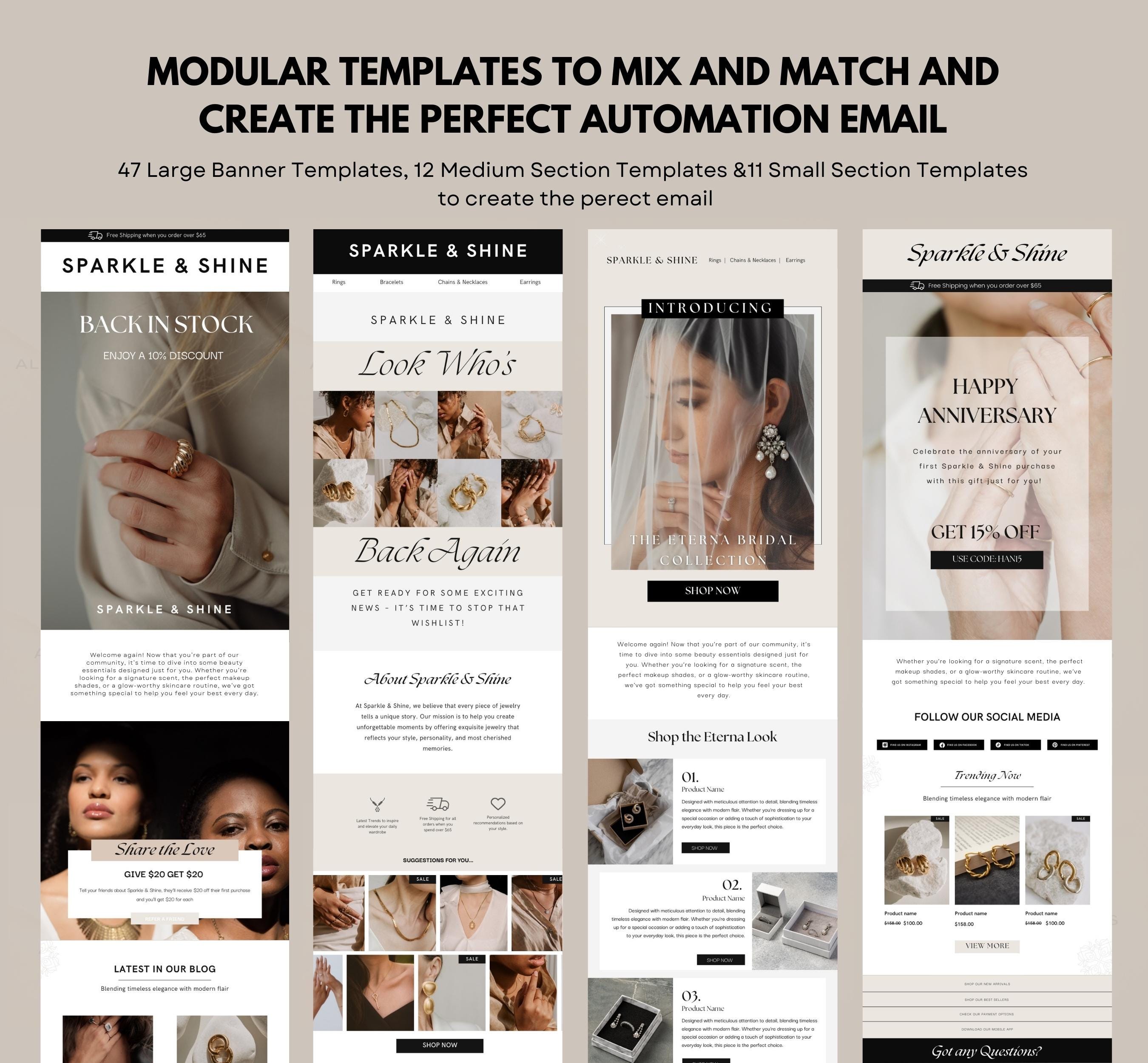 Old Money Email Marketing Templates, Jewellery Canva Email Templates ...