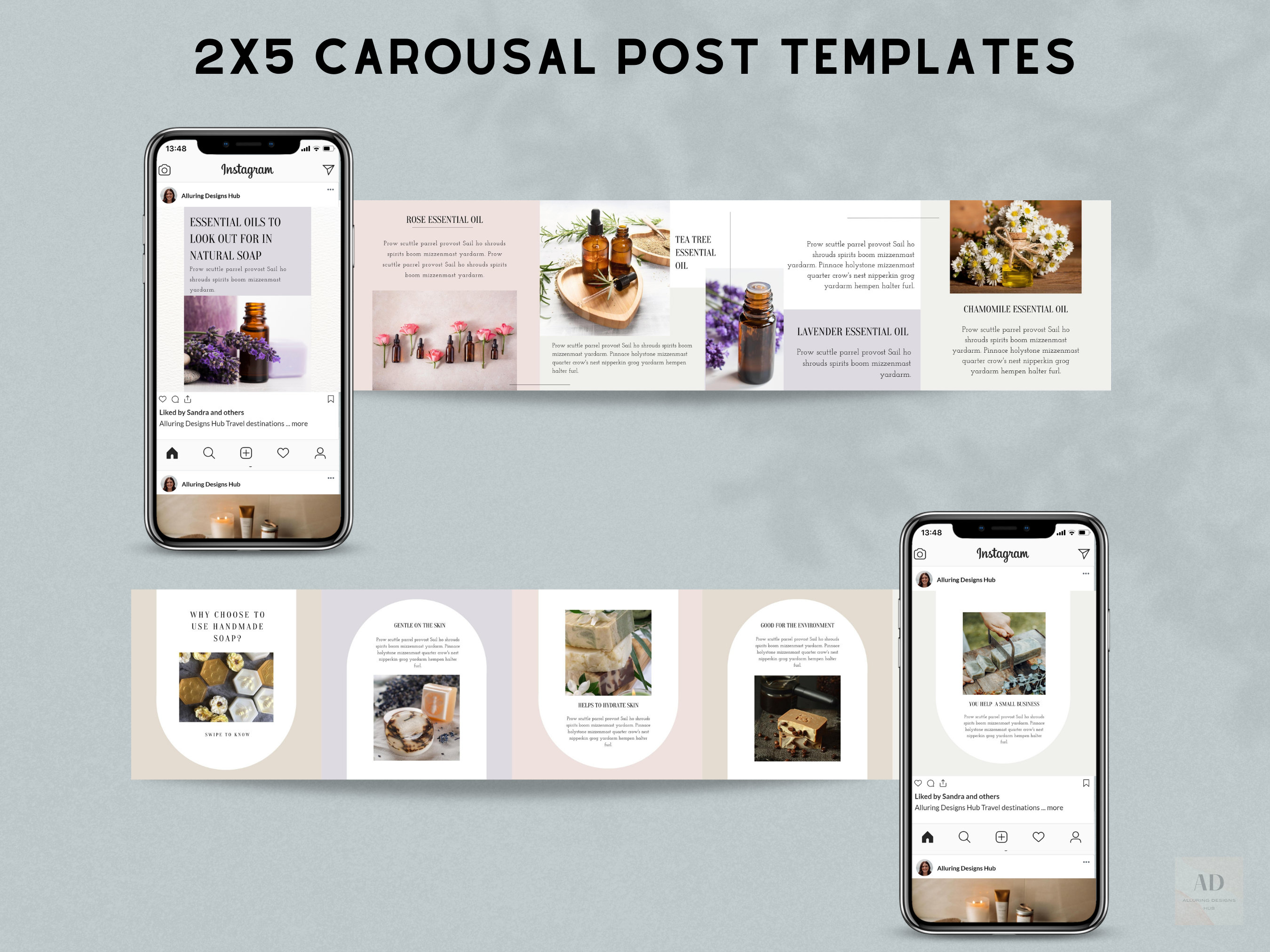 Instagram Templates Bundle for Handmade Soap Business Soap Instagram ...