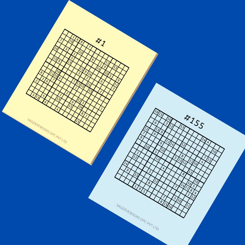 200 Sudoku Puzzles (16X16 Grid, Advanced Level) With Solutions - Etsy