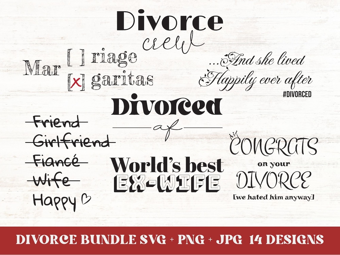 Divorced SVG Bundle, Divorced Png, Divorced Svg, Divorce Png, Divorced ...
