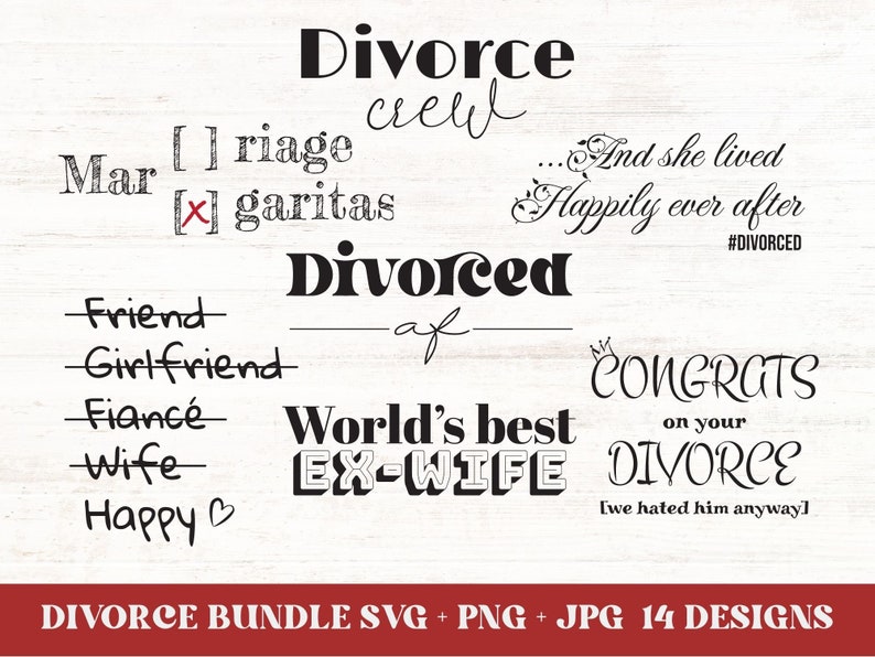 Divorced SVG Bundle, Divorced Png, Divorced Svg, Divorce Png, Divorced ...