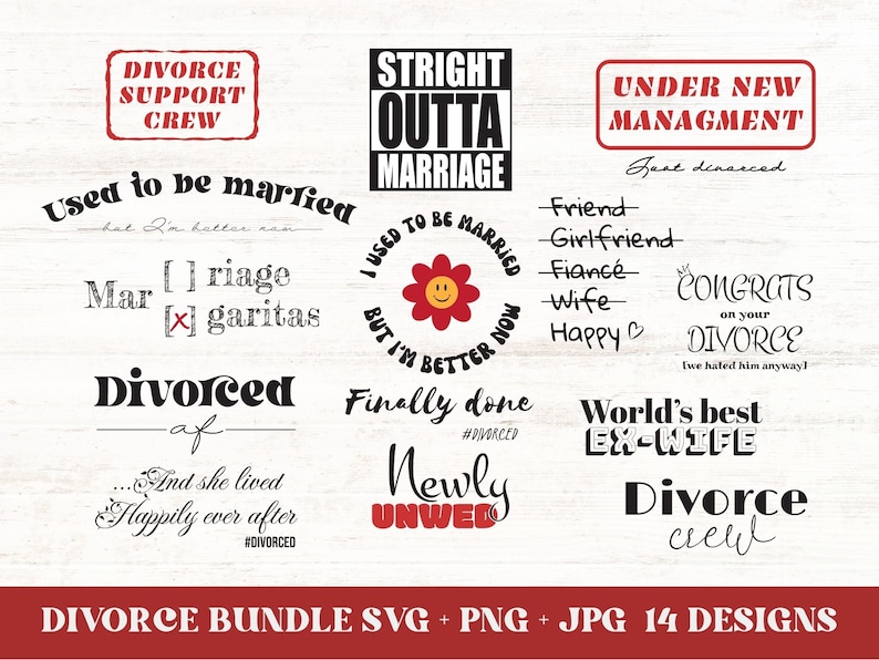 Divorced SVG Bundle, Divorced Png, Divorced Svg, Divorce Png, Divorced ...