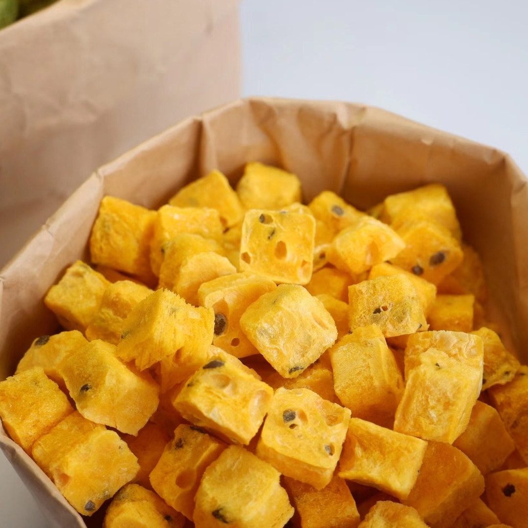 100-natural-organic-dried-passion-fruit-mini-cubes-dried-etsy