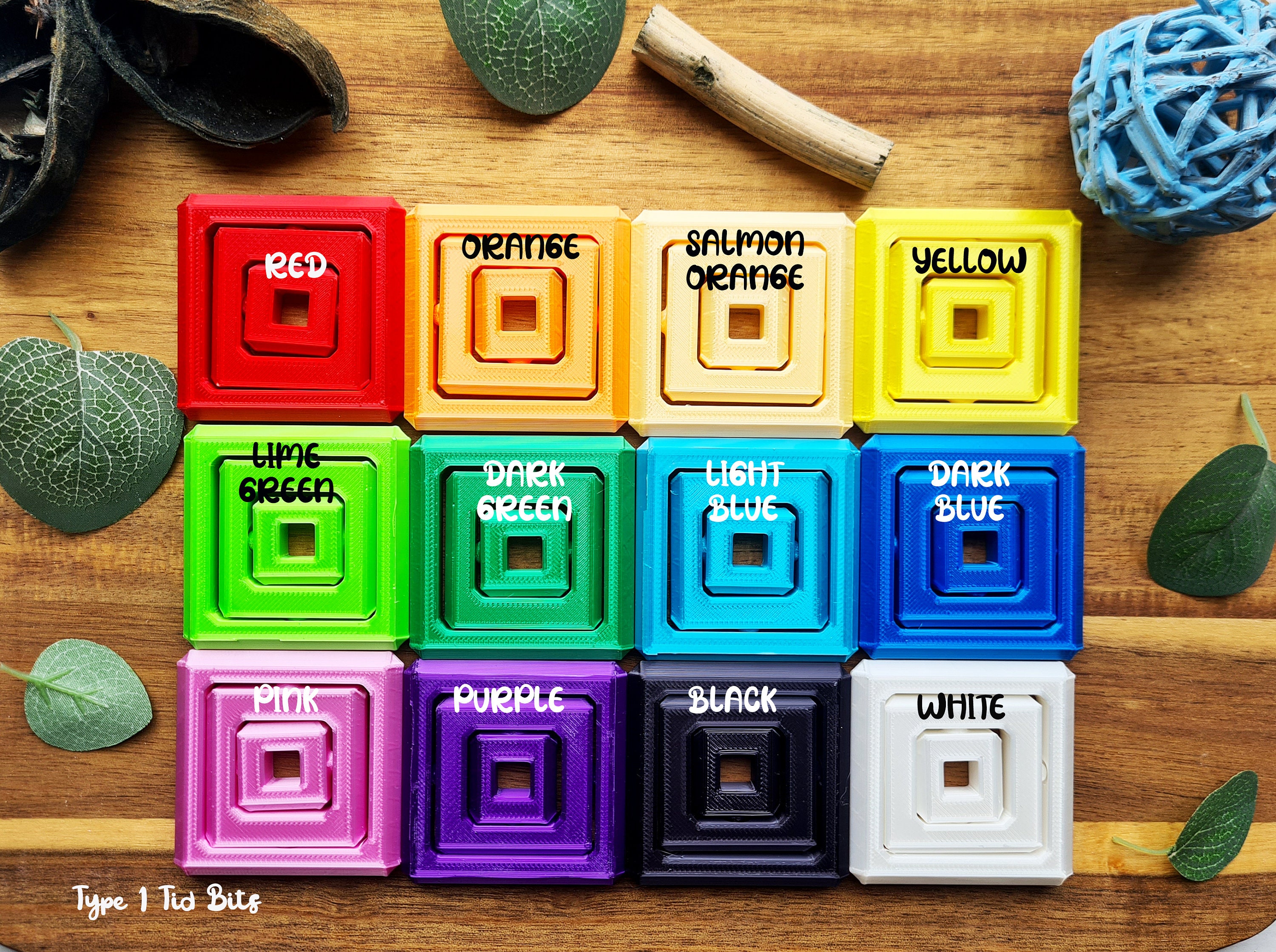 Square Fidget Rings Fidget Toy Distraction Diabetes Gift Anti Stress ...