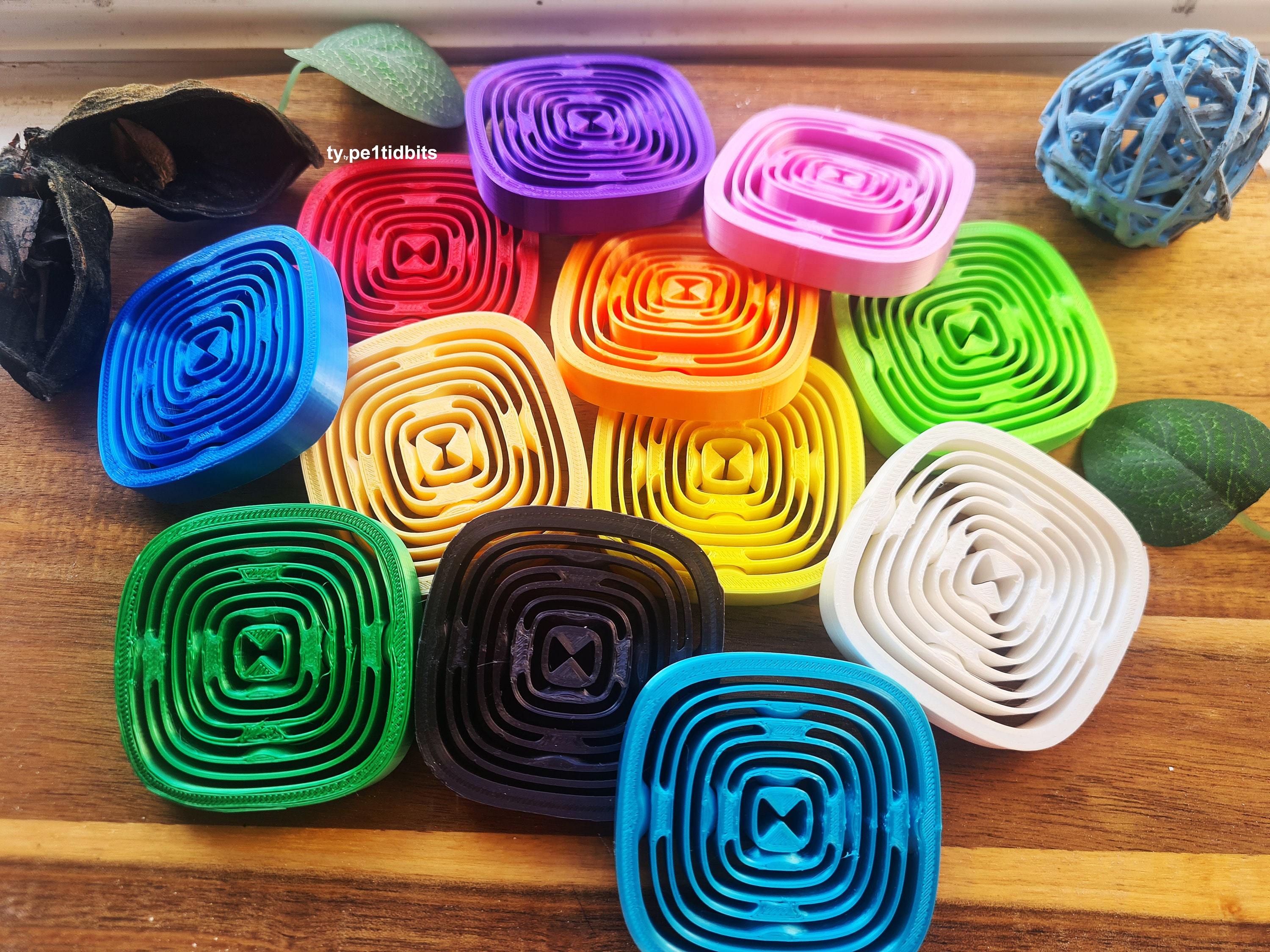 Square Hollow Fidget Rings Fidget Spinner Fidget Toy Distraction ...