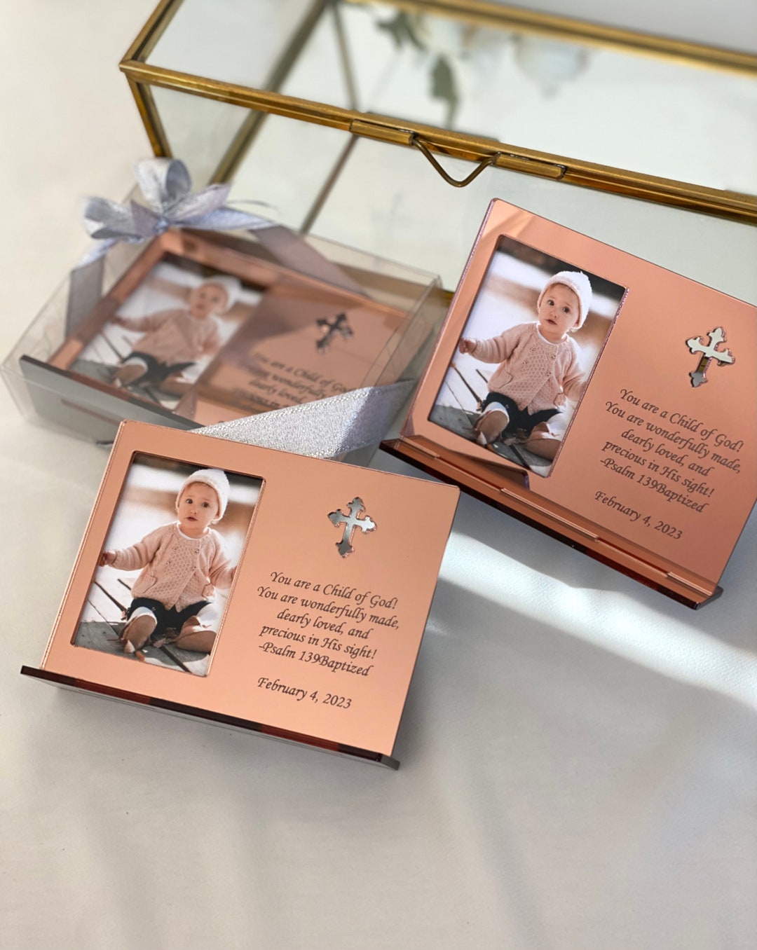 Baptism Photo Frame Personalized Baptism Favors Christening - Etsy