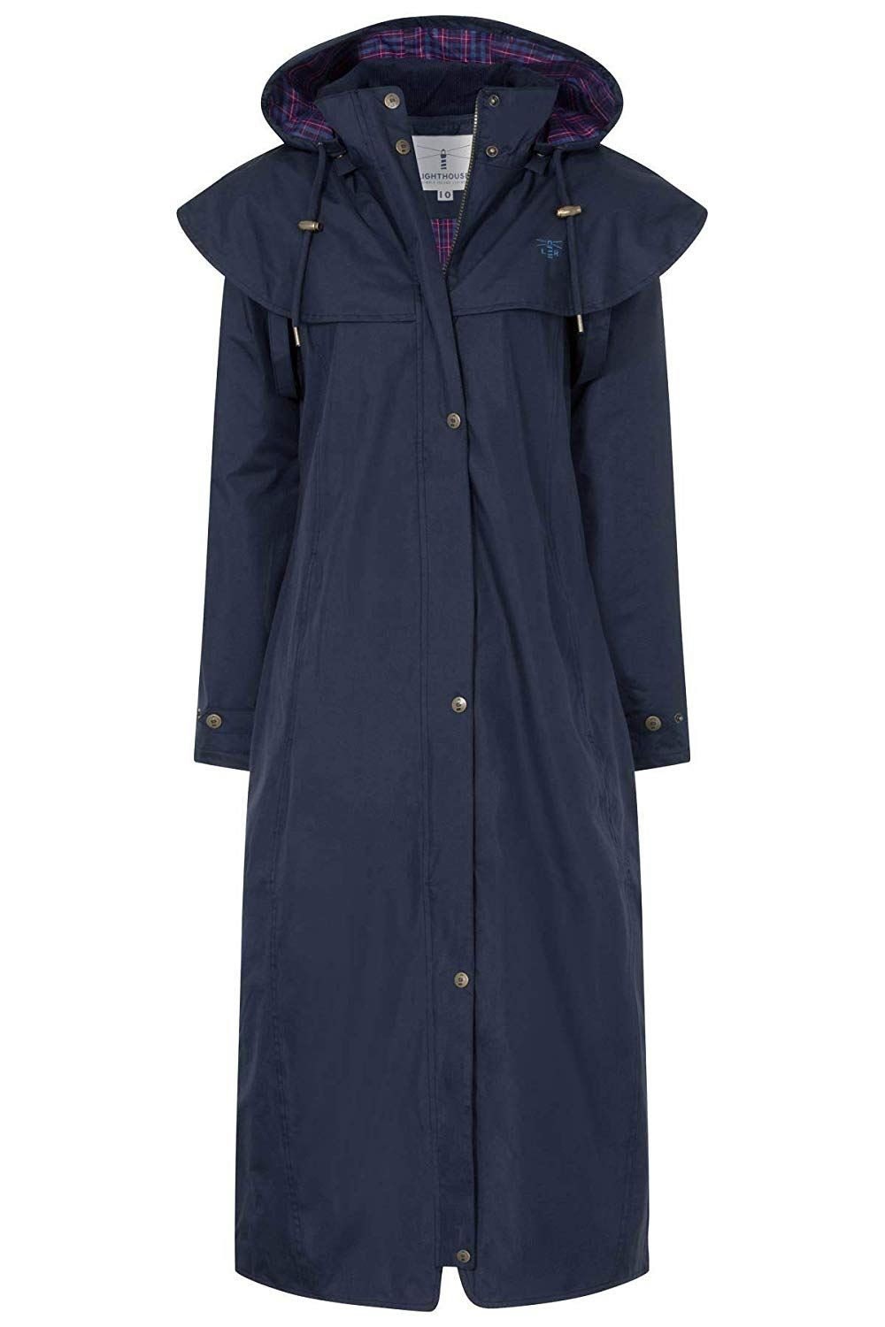 Lighthouse Outback Womens Ladies Long Raincoat, Waterproof Windproof ...