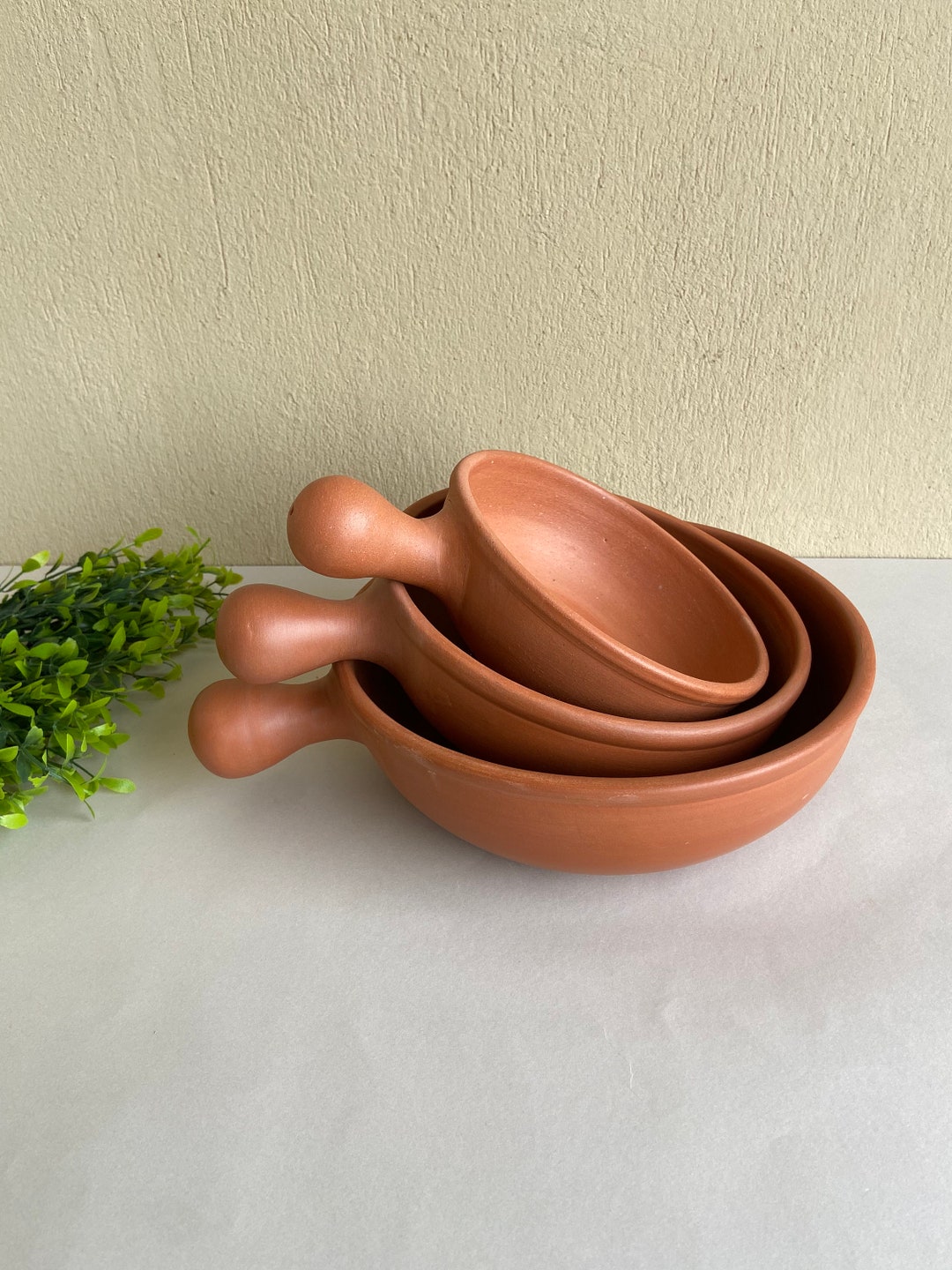 Unglazed Clay Frying Pan/ Earthen Wok/ Clay Skillet / Egypt - Etsy