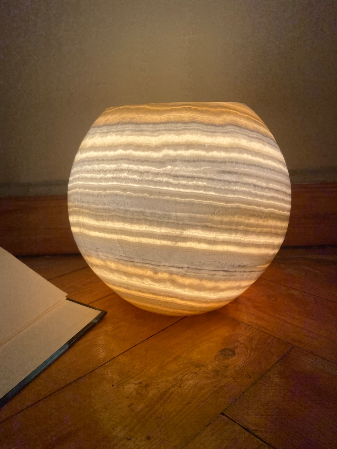 Alabaster Lamp, Egyptian Alabaster, Table Lamp, Rare Alabaster Stone ...