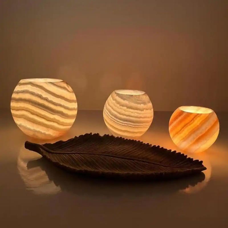 Stone Candle Holder - Etsy