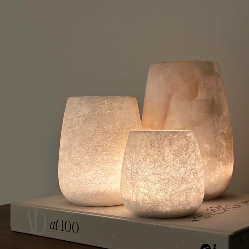 Candles Alabaster - Etsy UK