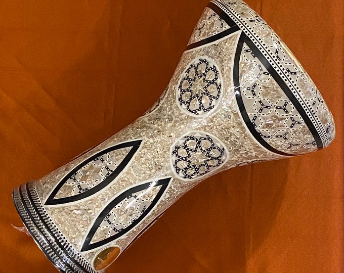 17-inch Darbuka Drum With Mother-of-pearl Inlay,made by Gawharet El Fan ...