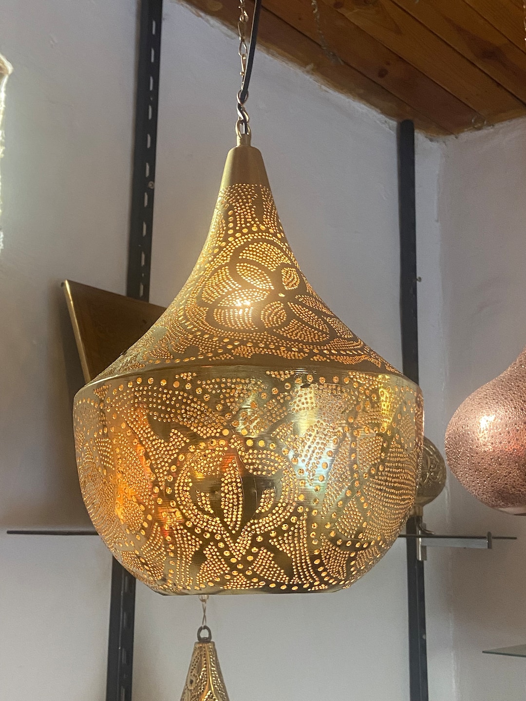 Arabian Pendant Lamp, Hanging Ceiling Light - Etsy