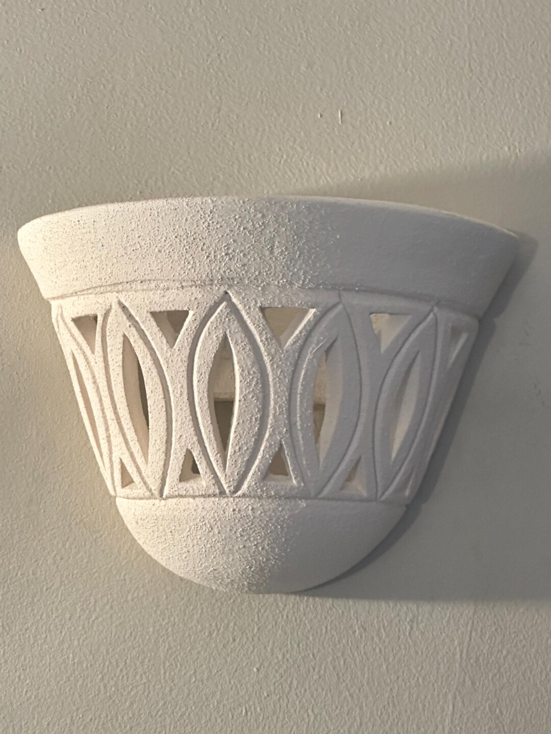 Lotus Design, Wall Sconce, Handmade Clay Sconce, Rustic Wall Sconce ...