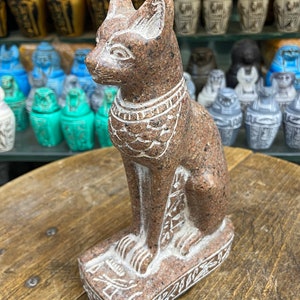 Cleopatra's Beloved Cat, Meditation, Handcrafted Statues of Tivali ...