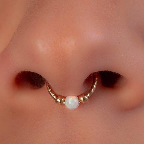 Fake Gauge Septum White - Etsy