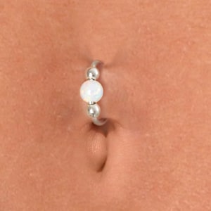 Belly Ring Simple Hoop - 20 Gauge 925 Silver Belly Button Hoop Jewelry ...