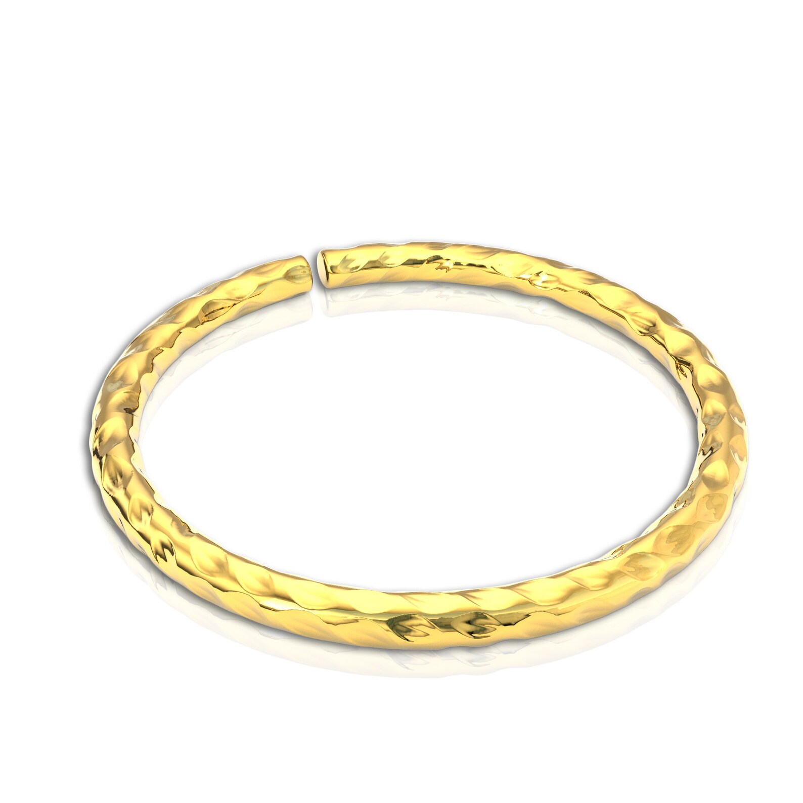 Hammered Gold Snug Septum Ring 20G Dainty Gold Filled Septum - Etsy