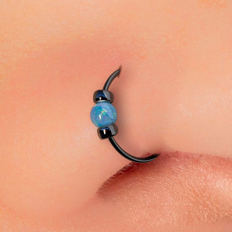 Blue Nose Ring - Etsy