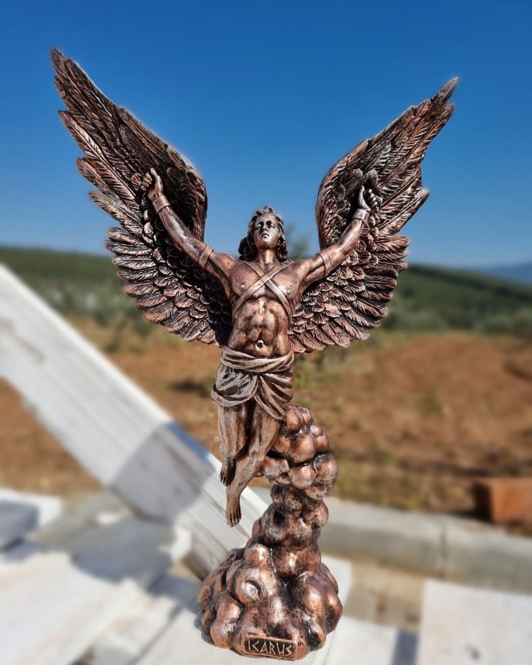 Icarus And Daedalus Statue
