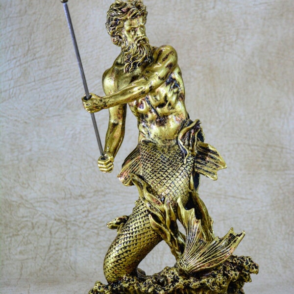 Poseidon Statue - Etsy