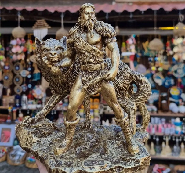 Norse God of War Tyr Statue Norse Figure Norse Mythology - Etsy