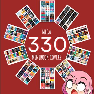 Printable 330 Miniature Book Cover Fiction and Self-help Collection ...