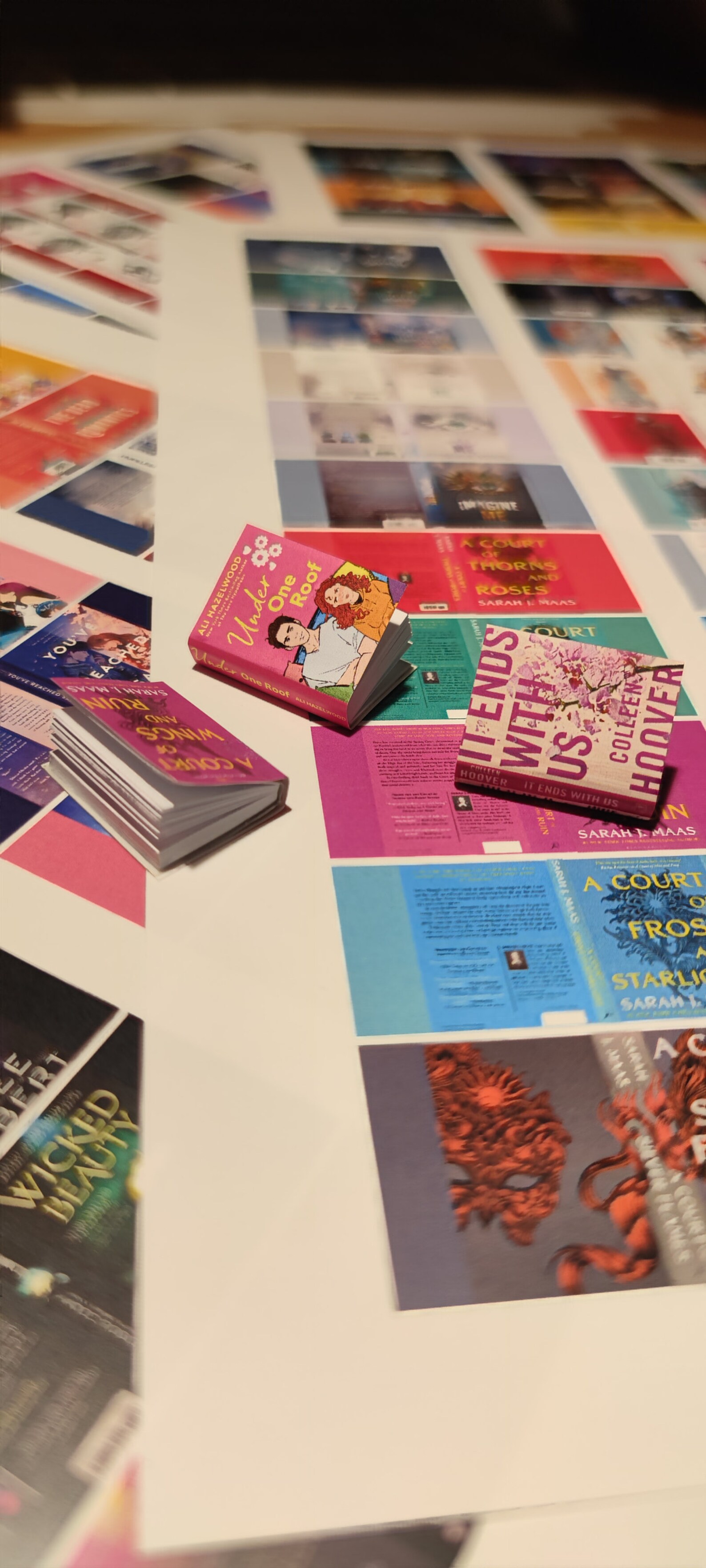 Printable 330 Miniature Book Cover Fiction and Self-help Collection ...