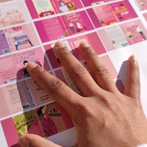 Pink Cover Set of 20 Miniature Book Covers 1:12 Scale Downloadable ...