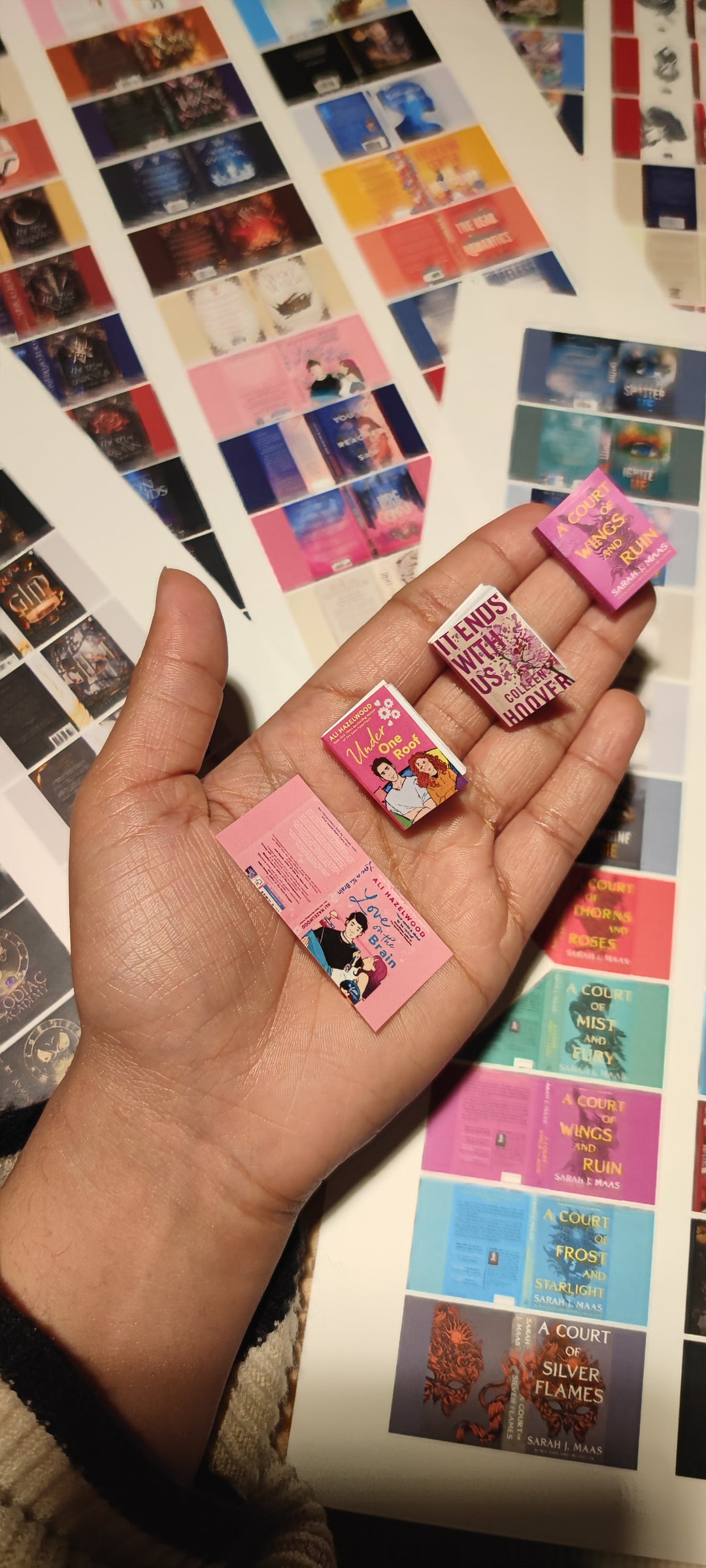 Printable 330 Miniature Book Cover Fiction and Self-help Collection ...