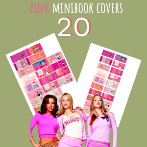 Pink Cover Set of 20 Miniature Book Covers 1:12 Scale Downloadable ...