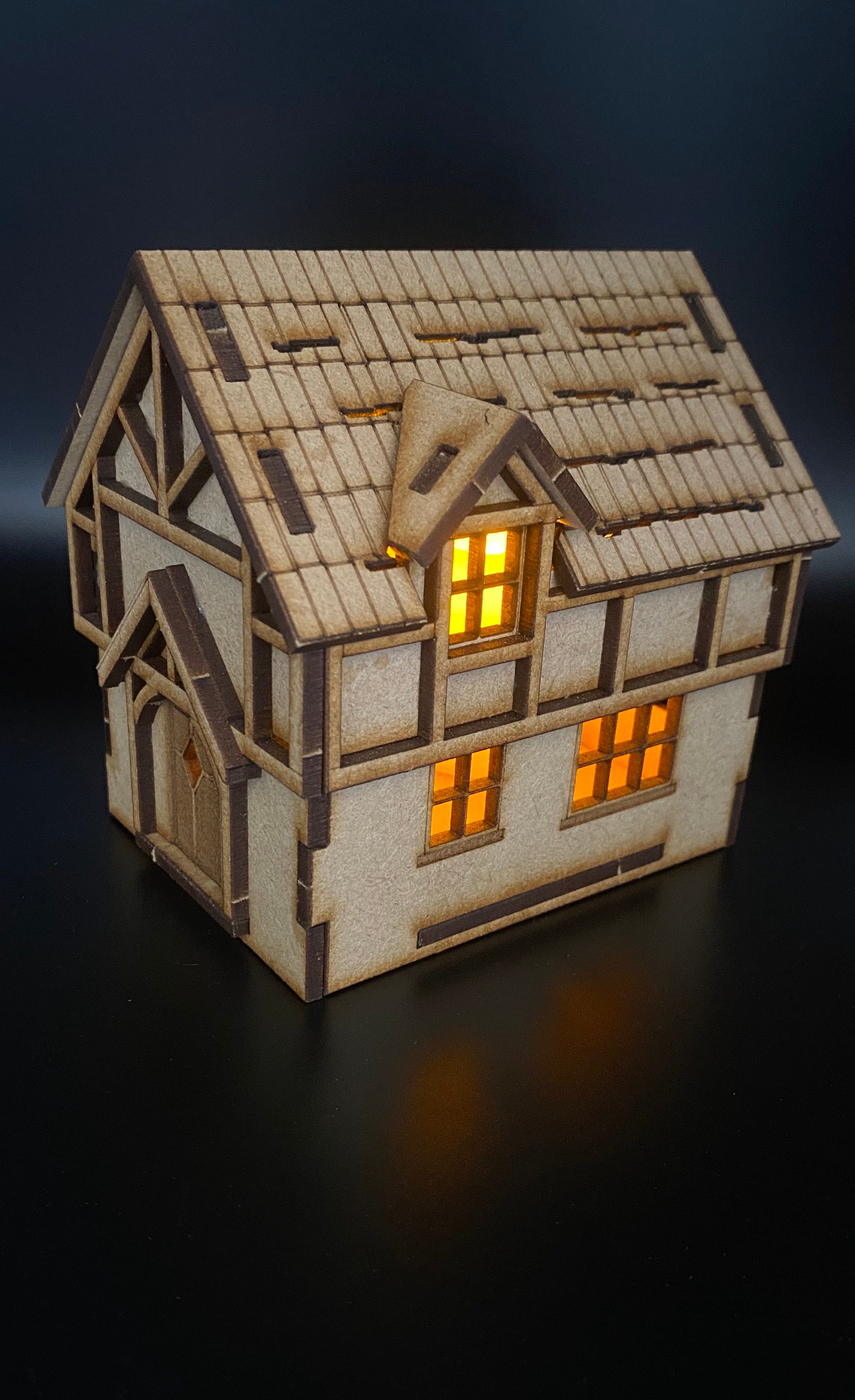Tudor House 1.5 Storey With Dormer MDF Craft Kit - Etsy
