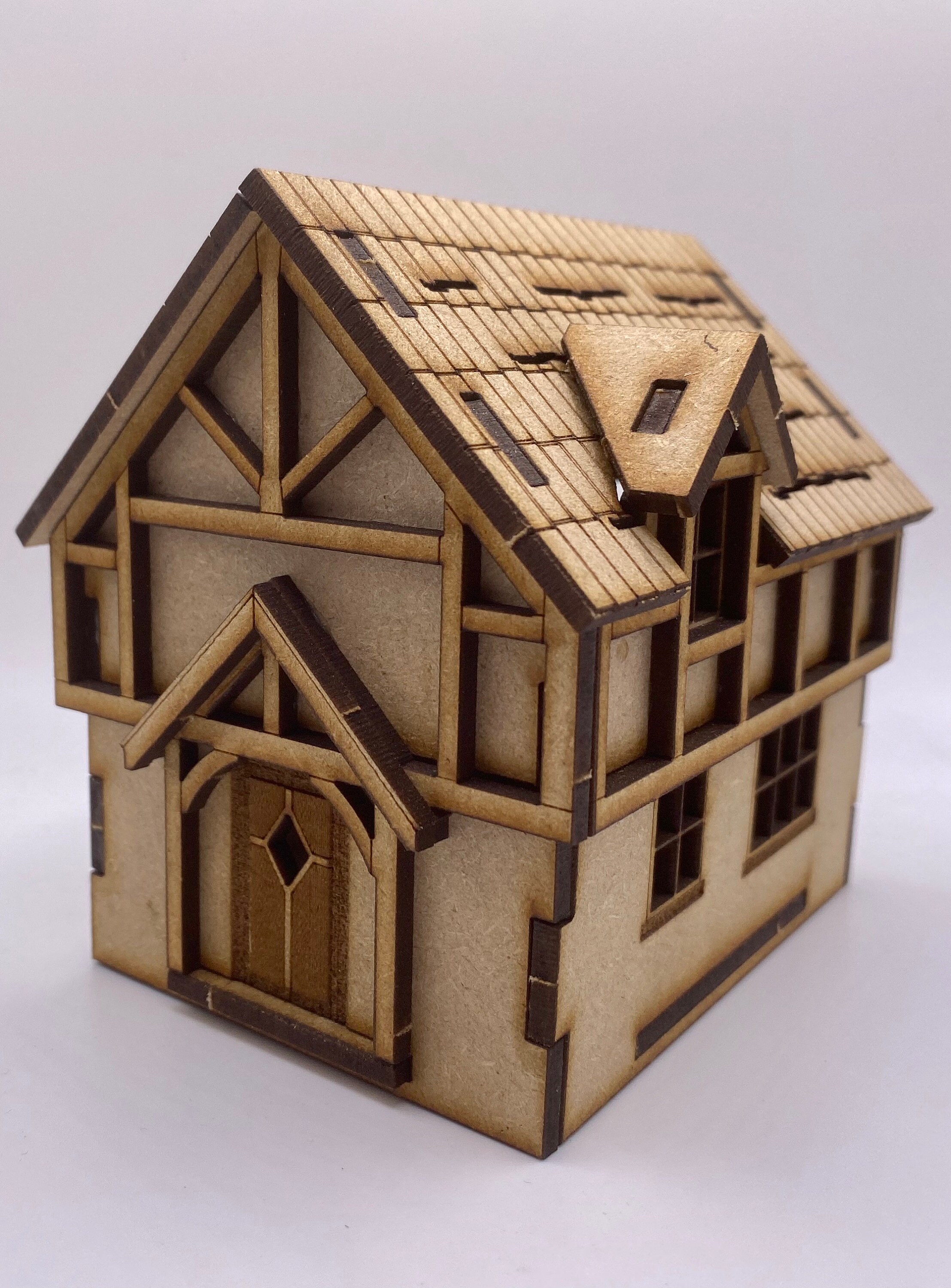 Tudor House 1.5 Storey With Dormer MDF Craft Kit - Etsy