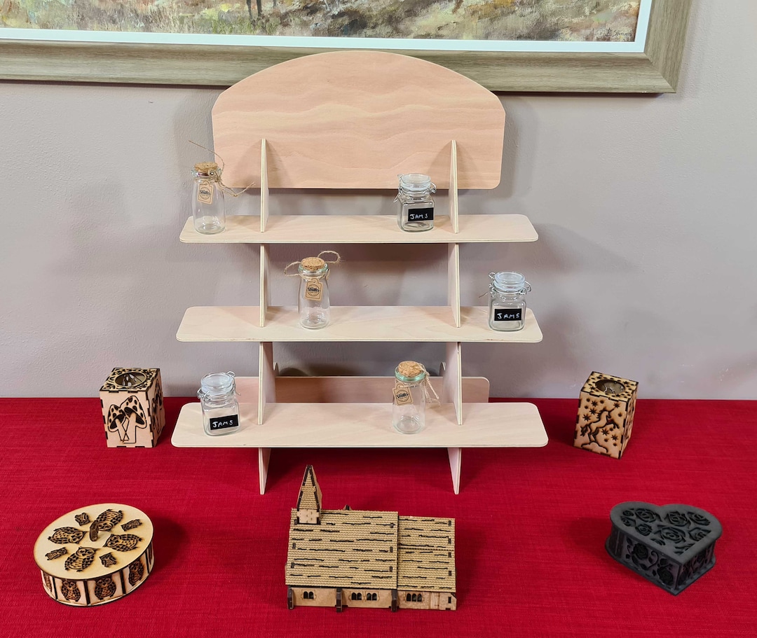 3 Tier Medium Display Stand for Craft Fairs/market Stalls/counters ...