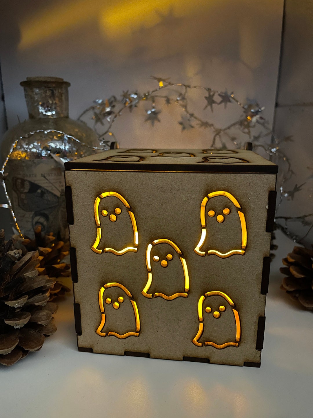 Ghost Night Light, Shadow Box, Ghost Lantern, Halloween, Ornament, Home ...