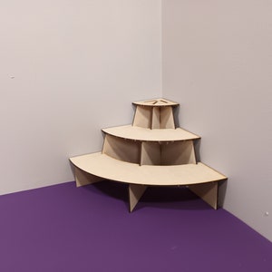 3 Tier Circular Corner Display Stands for Craft Fairs/market Stalls ...