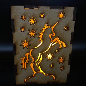 Unicorn Night Light Craft Kit - Small - Etsy