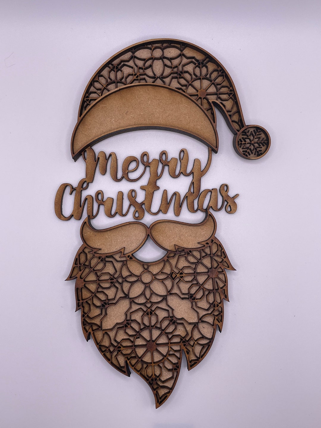 Santa Head 3D Ornate Plaque With Merry Christmas/plaque/xmas ...