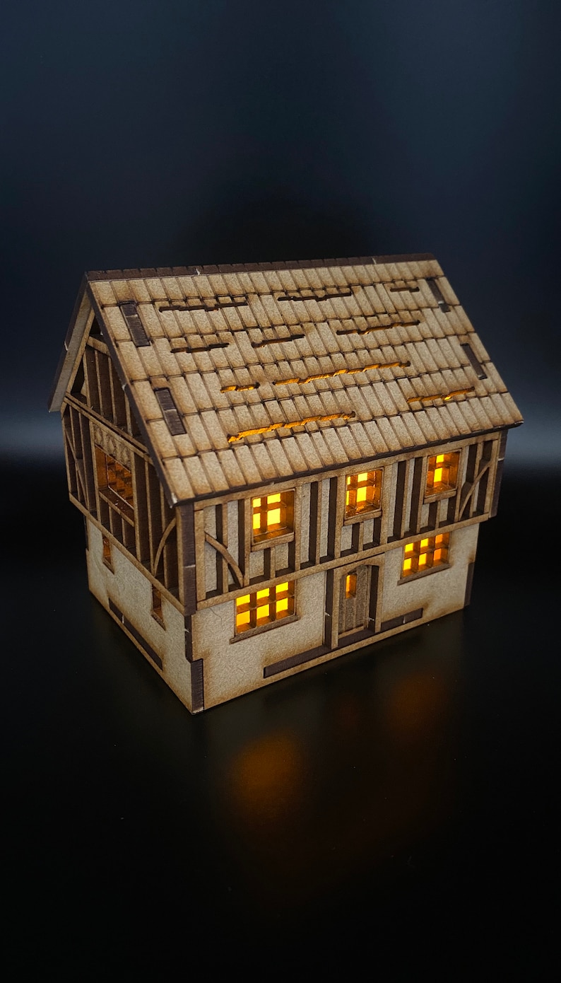 Tudor House 2 Storey MDF Craft Kit. - Etsy