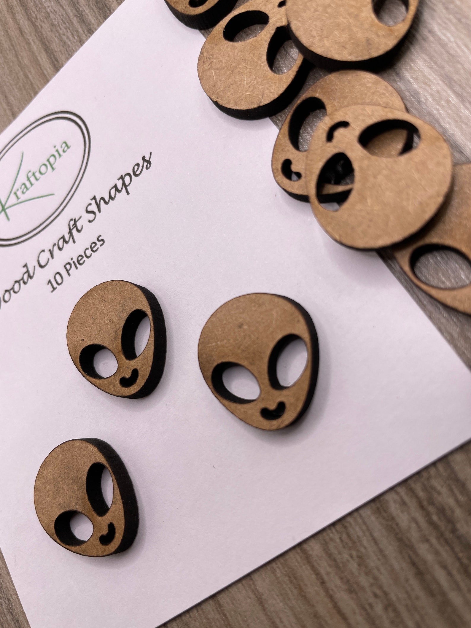 Alien Head Mdf Craft Shapes Pk of 10 / Earring Blanks / - Etsy