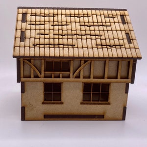 Tudor House 1.5 Storey MDF Craft Kit - Etsy
