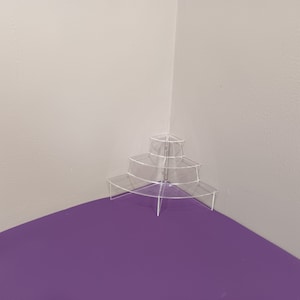 3 Tier Clear Circular Corner Display Stands for Craft Fairs/market ...